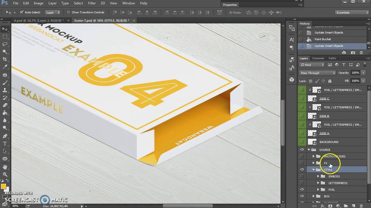 Package Box Mockup: Flat Rectangle