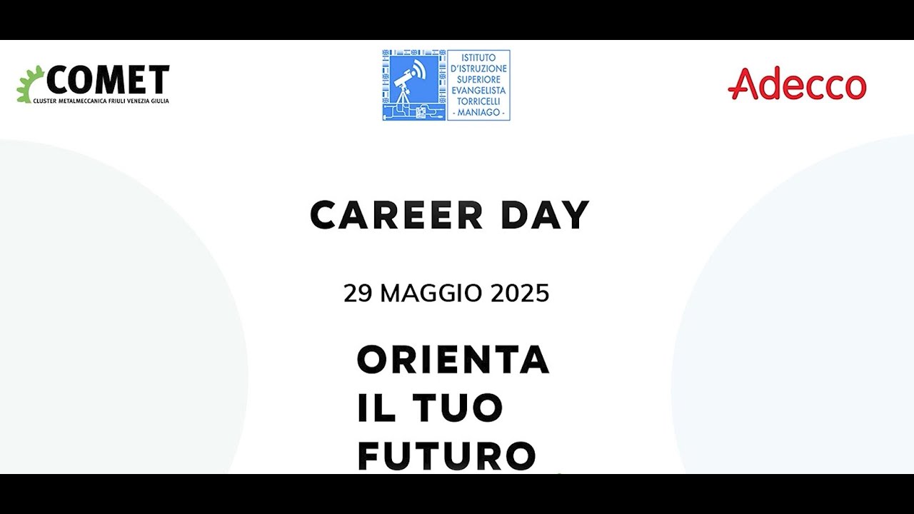 Career Day | IIS Torricelli Maniago - 29 Maggio 2025