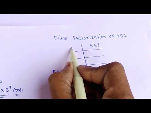 Prime factors of 251 - prime factorization // abhajya gunankhand