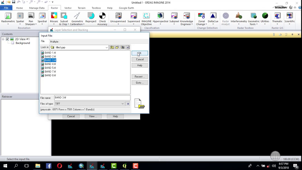 HOW TO LAYERSTACK LANDSAT 7ETM