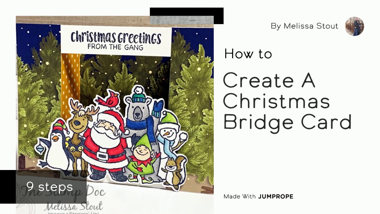 How to Create a Christmas Bridge Card