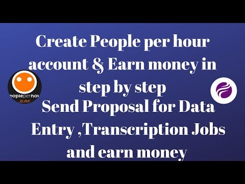 How to Create People Per Hour Account | Best Freelance Site For Part Time Jobs
