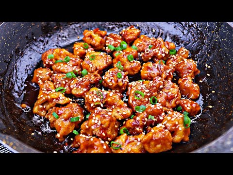 Sesame Chicken Recipe! Crispy, Easy & Incredibly Delicious Recipe!!