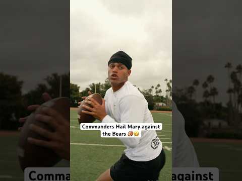 Commanders Hail Mary against the Bears‼️🤣 #footballshorts #nfl #americanfootball