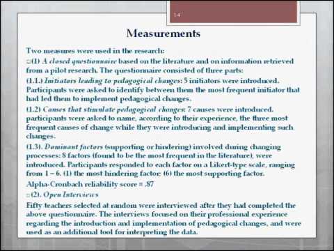 Pedagogical Changes: Initiators, Causes, Dominant Factors -- A Teacher\'s View