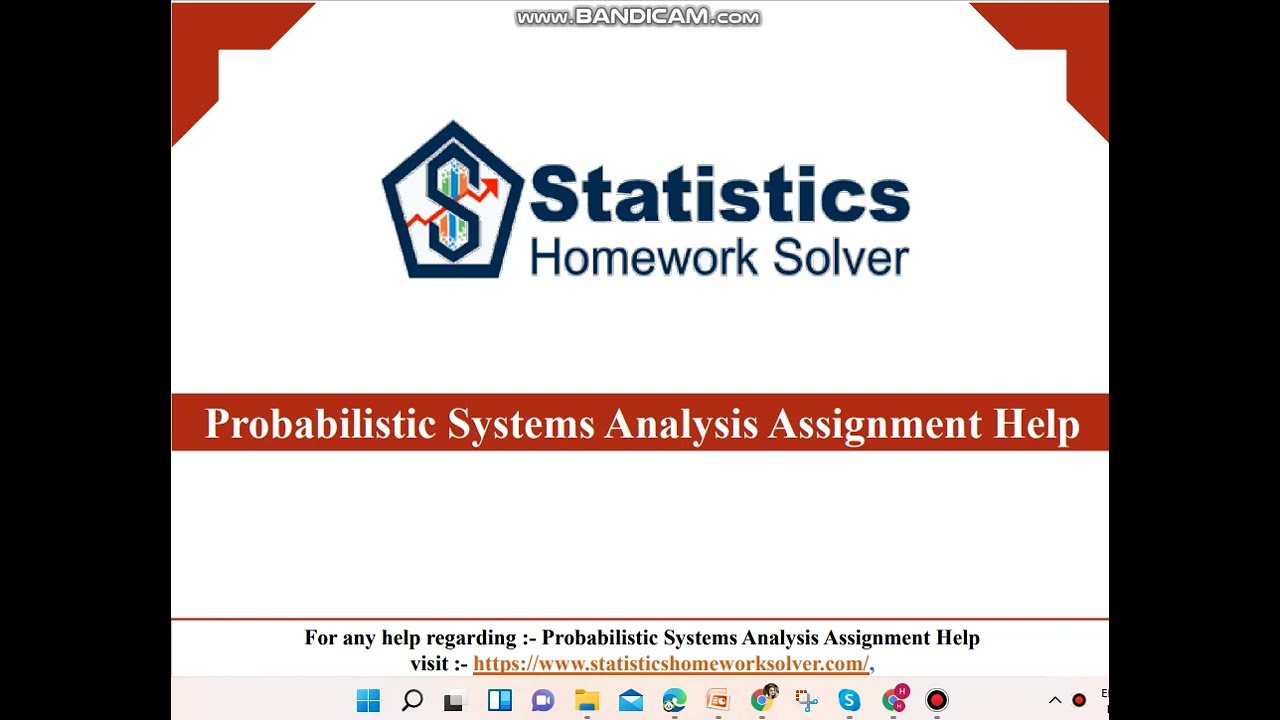 Probabilistic Systems Analysis Assignment Help