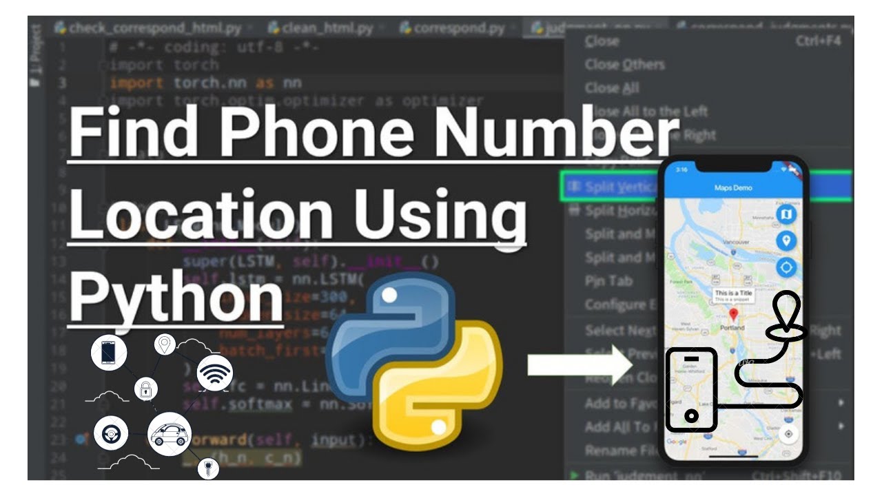 Python Project | Track Phone Number Location Using Python | 2021