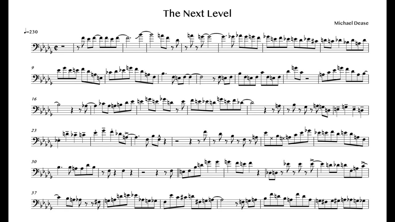 Michael Dease - The Next Level Trombone Solo Transcriptions