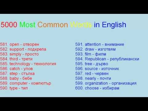 5000 most common words in English (501 - 600)