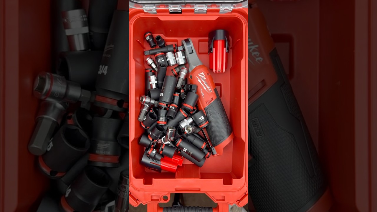 Best way to Organize your M12 Ratchett and Sockets🔥#milwaukeepackout #milwaukeetools #tools