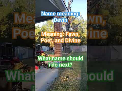 Name Meaning: Devin Credits:@me (its my name)ðŸ¤