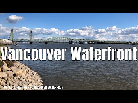 Vancouver Waterfront in Vancouver, Washington 2019 | 4K 60ᶠᵖˢ | Virtual Walking Tour | City/Nature