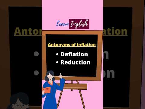 Antonyms of Inflation? | Inflation का Antonyms? #shorts #learnenglishmeaning #antonym #youtubeshort