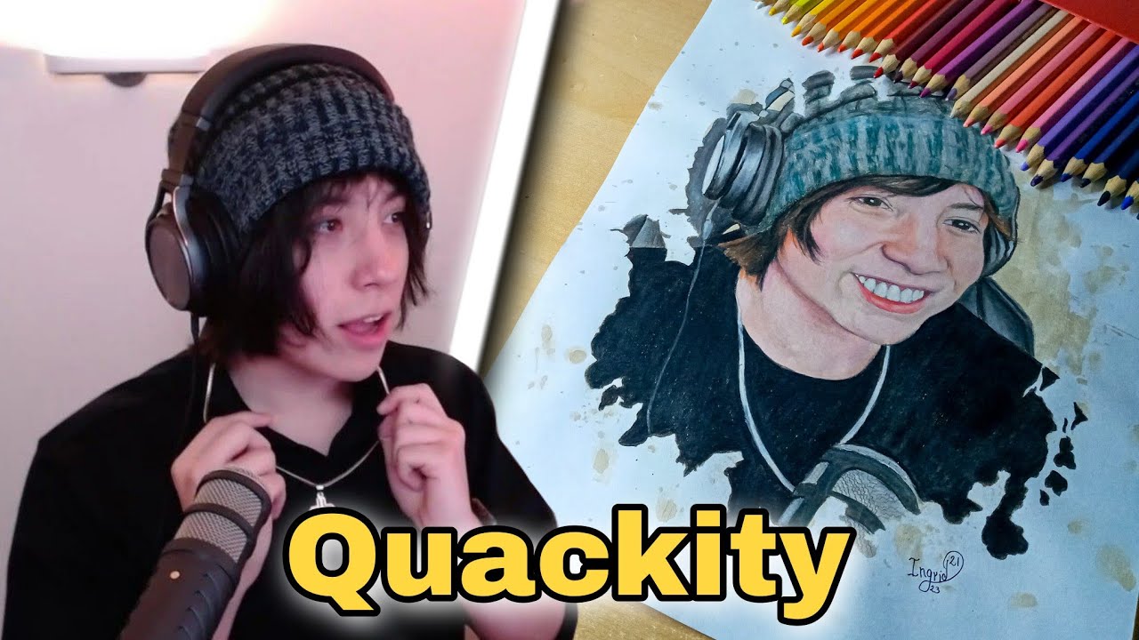 DIBUJANDO A @Quackity | Dibujando Streamers - INGRID21