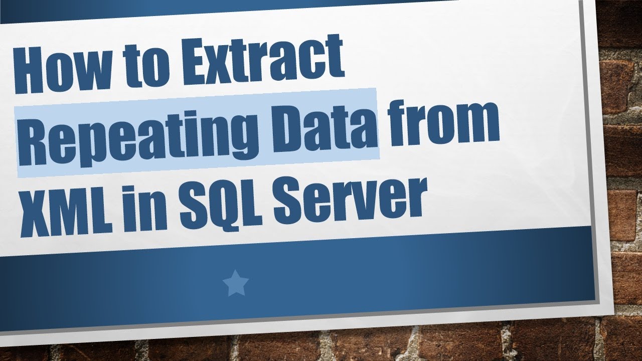 How to Extract Repeating Data from XML in SQL Server
