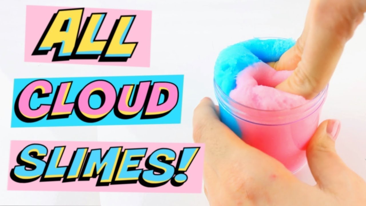 ALL CLOUD SLIMES THIS WEEK! *Peachybbies Slime Restock and Slime ASMR*