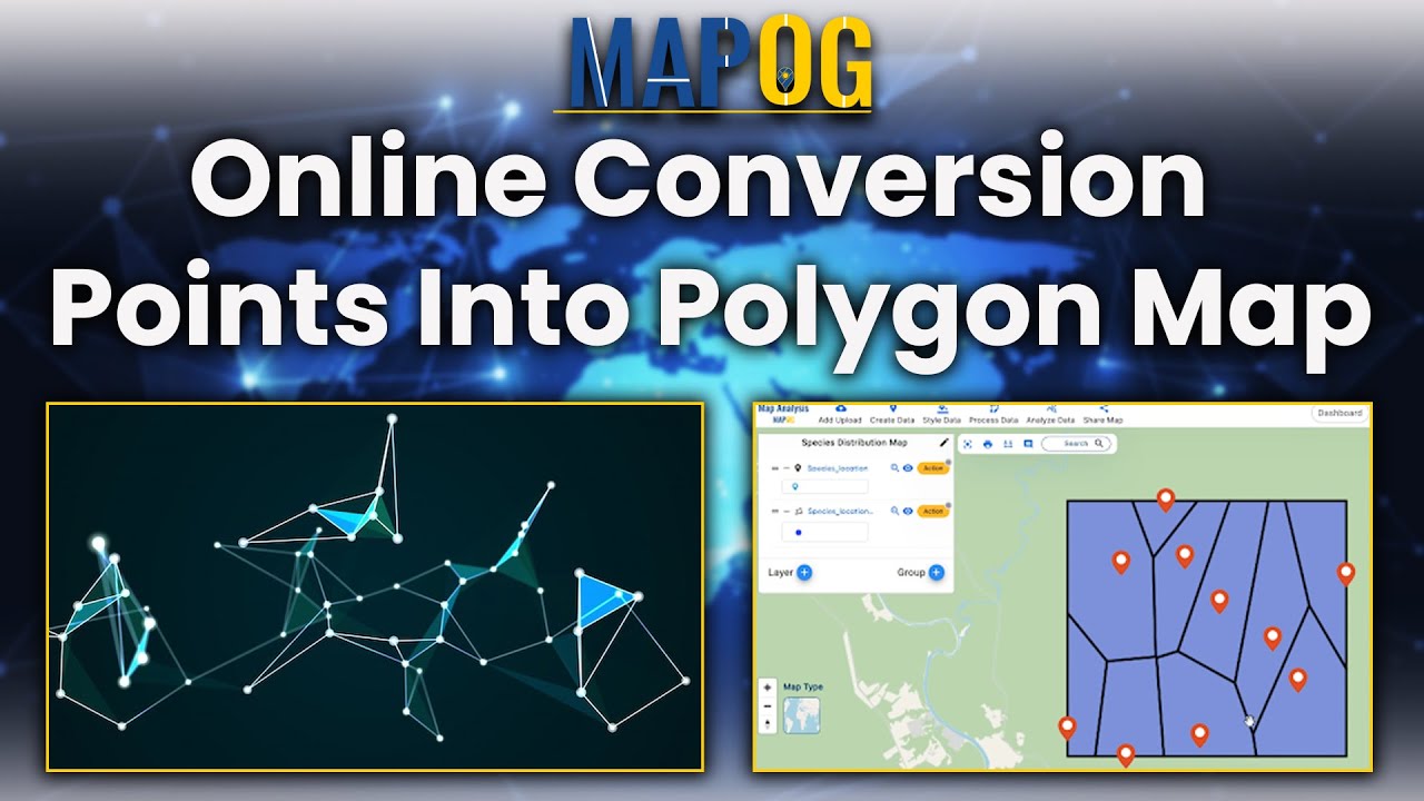 Converting Point Data to Polygon Data Map | How to create polygon