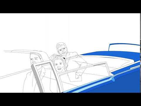 JFK in limo, adobe flash animation | mattkprovideo