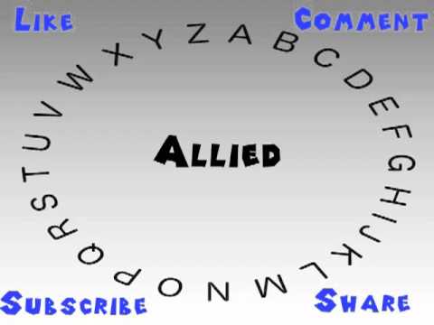 How to Say or Pronounce Allied
