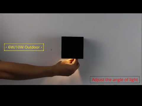 Veronica Cube Sconce | Wall Light Fixture | Light Angle Adjustment