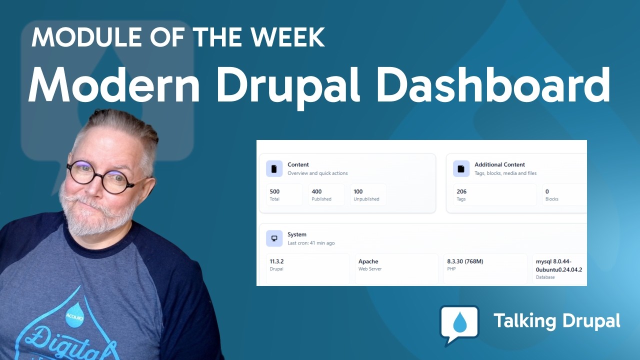 Module: Modern Drupal Dashboard