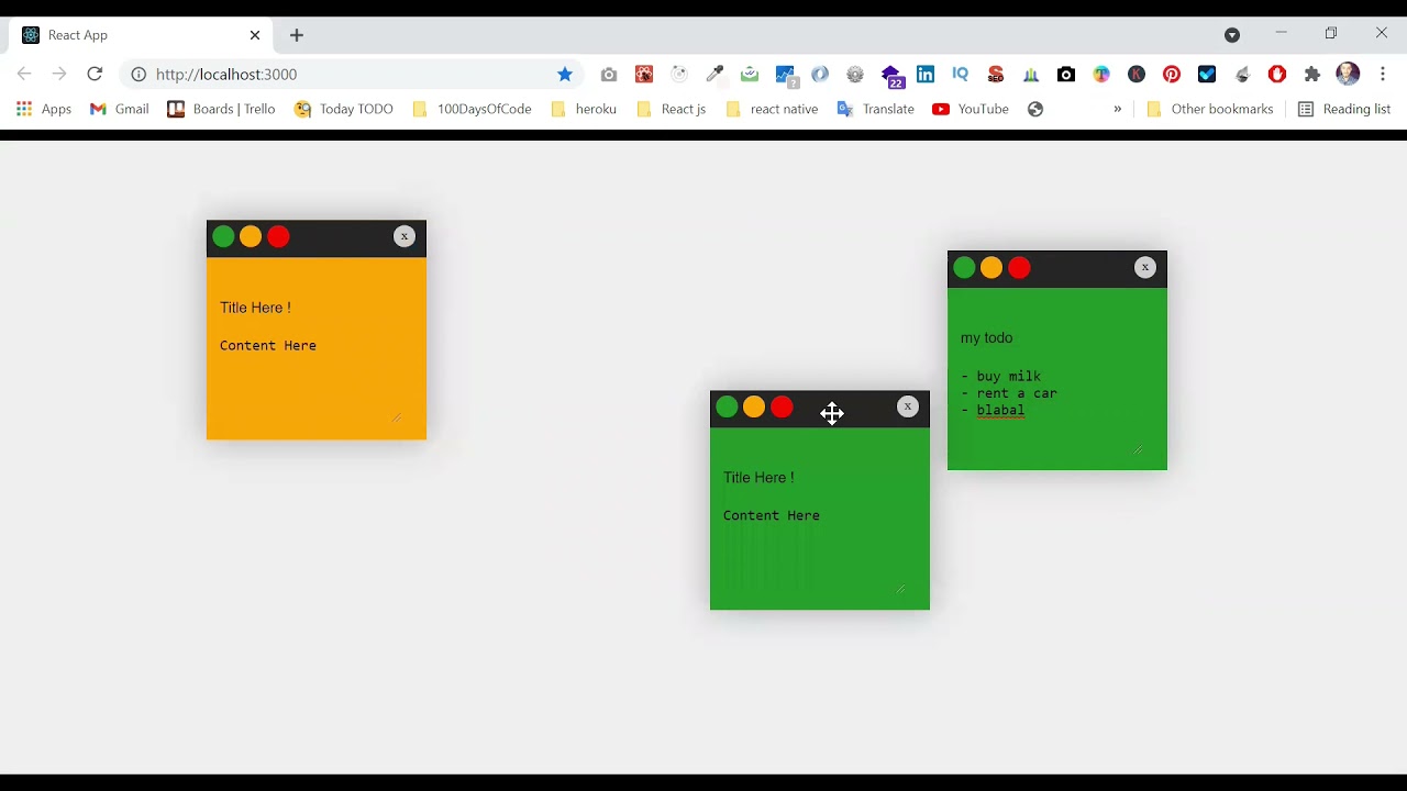 React js Sticky note App | Poga Code