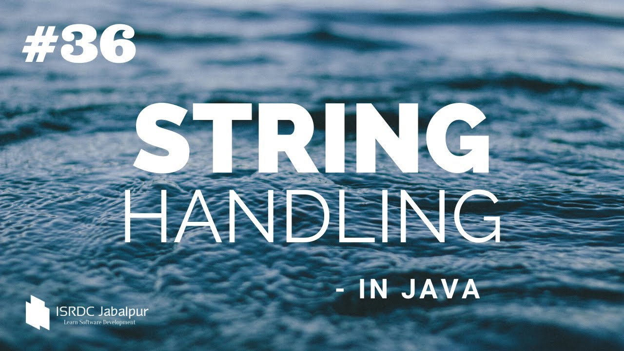 STRING Handling in JAVA ~ #36 (join method)