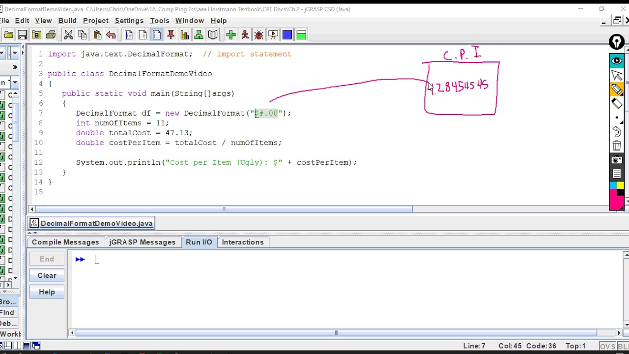 The DecimalFormat Class in Java