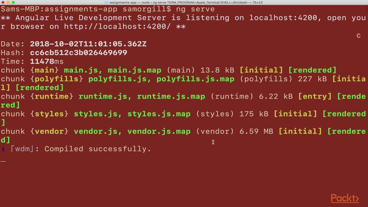 Learning Angular 7 : How to Create a Component | packtpub.com