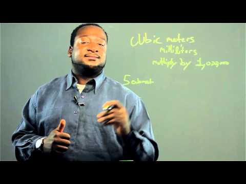 How to Convert Cubic Meters to Milliliters : Math Conversions