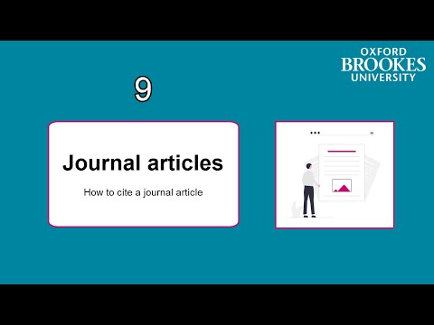 9. Harvard referencing: Journal articles
