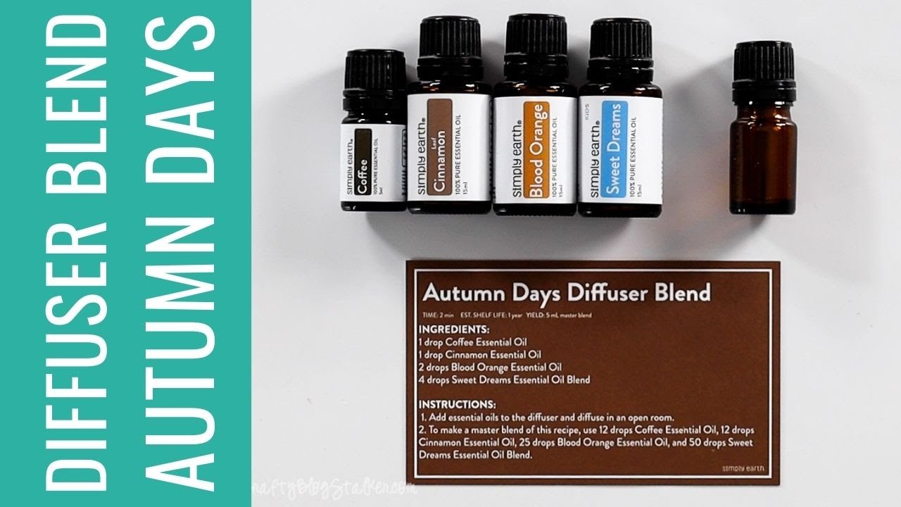 How to Make Autumn Days Diffuser Recipe with Essential Oils