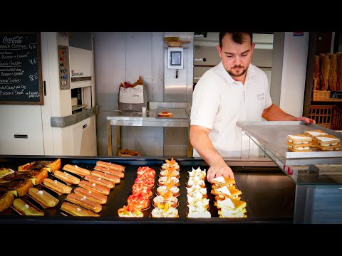 Solo Pastry Chef makes Modern French Pastry & Tarts Everyday|A Day in the Life in a French Bakery
