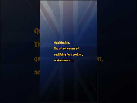 Qualification Pronunciation & Meaning British English #english #pronunciation #britishaccent