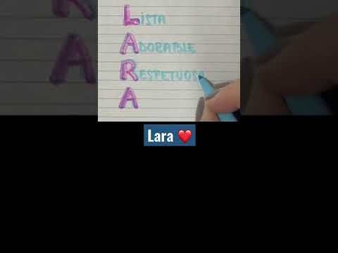Significado del nombre LARA #significado #nombre #lara
