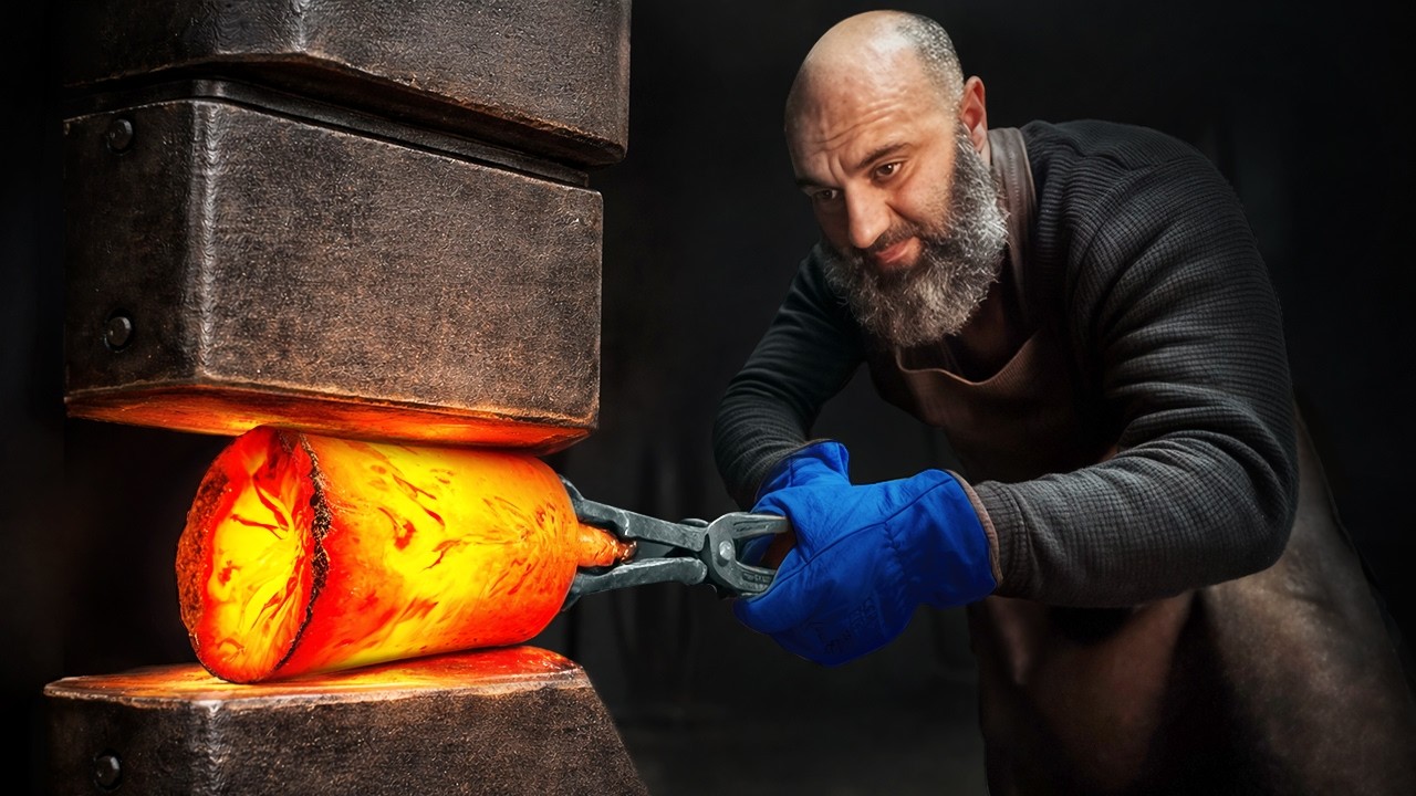 Forging a Witcher Knife from Glowing Steel🔥