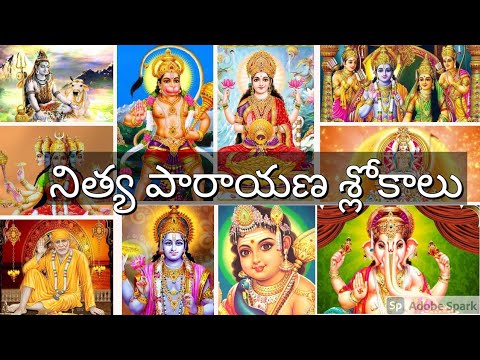 10 నిత్య పారాయణ శ్లోకాలు/నిత్య పూజ/10 slokas for daily puja at home/Can play this and do puja🙏