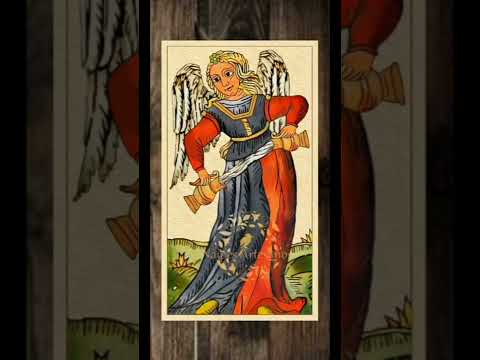The card of Temperance in the Swiss Marseille Tarot