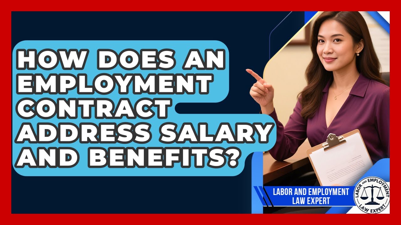How Does an Employment Contract Address Salary and Benefits? | Labor and Employment Law Expert News