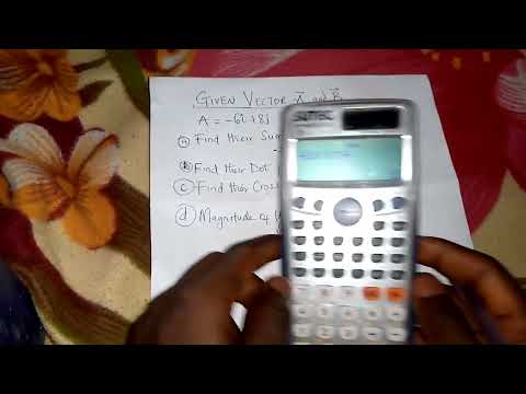 magnitude of Vector using calculator. part 4. #alberteinstein #university #physics