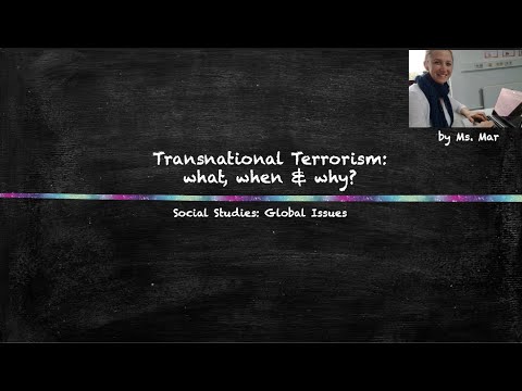 Introduction Transnational terrorism: what, when & why?