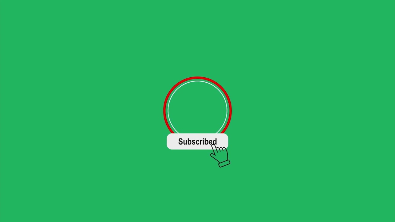 New animated subscribe button green screen | Don't forget to Subscribe