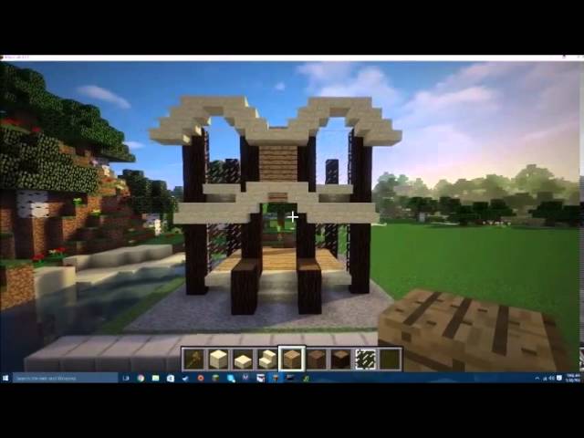 How to make a 12x12 or 16x16 Towny plot house Minecraft Map