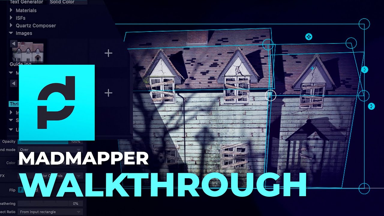 MadMapper House Projection Mapping Walkthrough