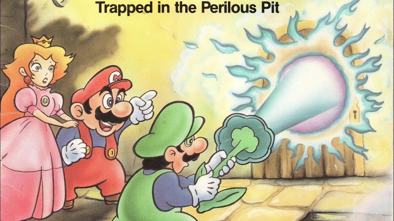 Super Mario Bros. - Trapped in the Perilous Pit (1990 Nintendo Golden Book Read-Along story)