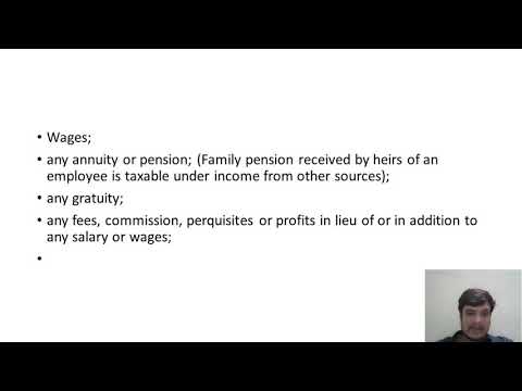 Definition of salary under section 17 and diffrernt form of salary