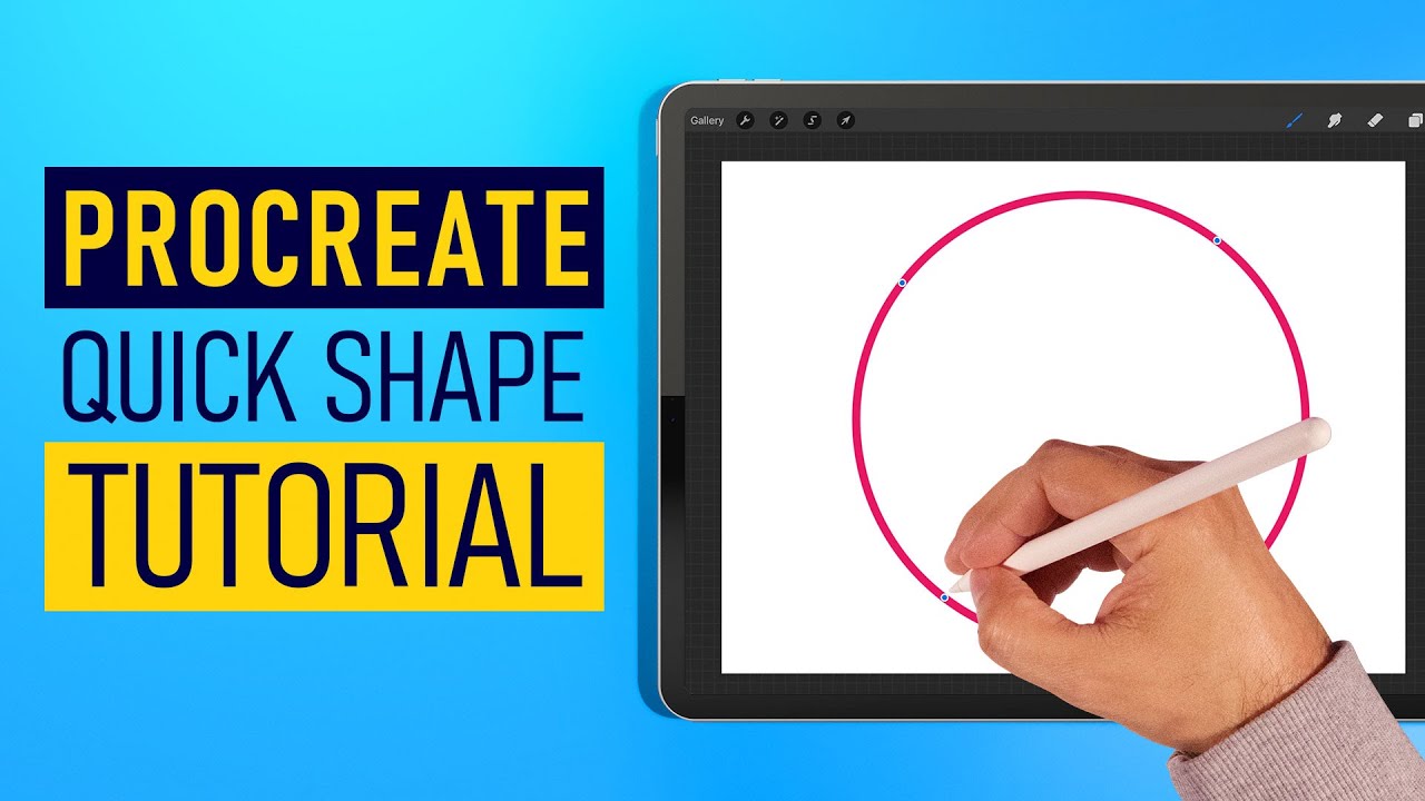 Procreate Quick Shape Tutorial - Procreate Tips