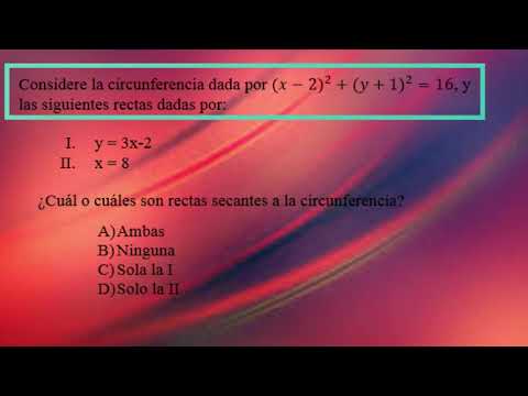Recta secante a una circunferencia