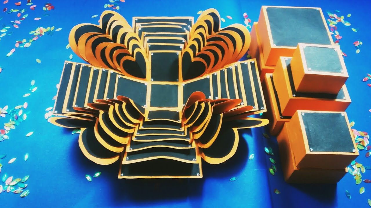 7 Layer Explosion Box | Explosion Box | Explosion Box Complete Tutorial | Birthday Explosion Box.