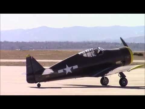 P-64 (Modified North American AT6G Texan) Taxi Rocky Mt Metro Airport